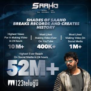 Shades of Saaho sets unprecedented records | Latest Telugu cinema news ...