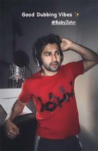 Varun Dhawan busy dubbing for Baby John