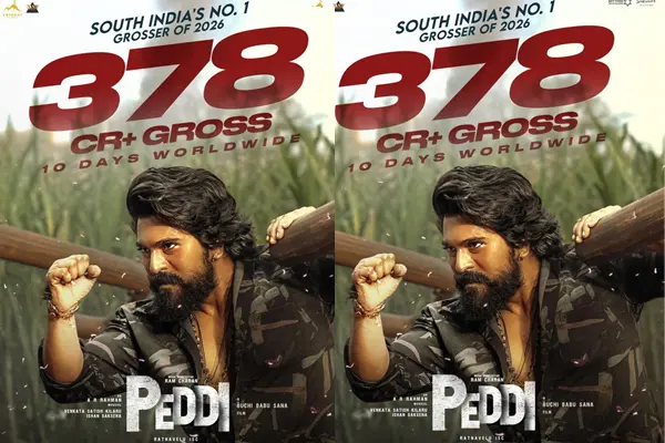 Peddi Continues Rampage at Box Office, Crosses Rs. 378 Crore Worldwide