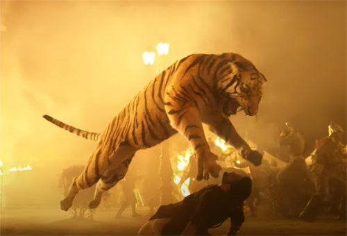 "RRR" లో తారక్ - టైగర్స్ తో మరో సీన్ గ్రాపిక్స్ బ్రేక్ డౌన్ చూసారా?